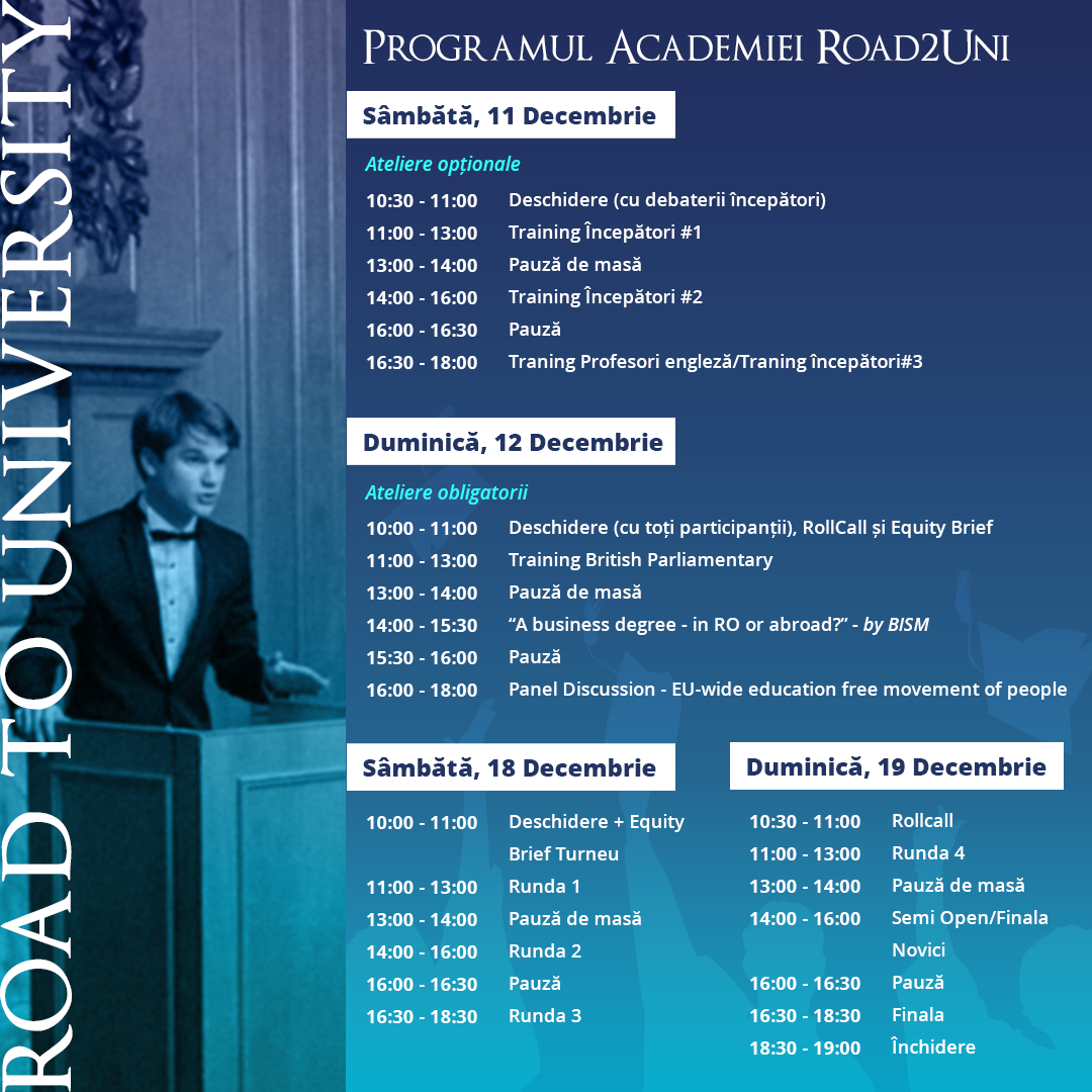 Program – Road to University